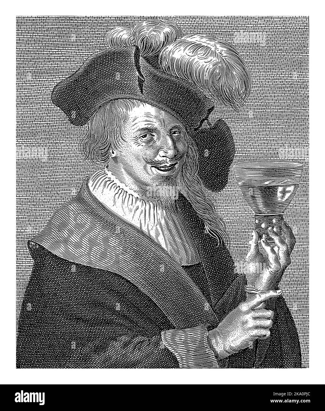 Un homme avec une rummer, Jan van de Velde (II), 1633 Un homme dans un ...