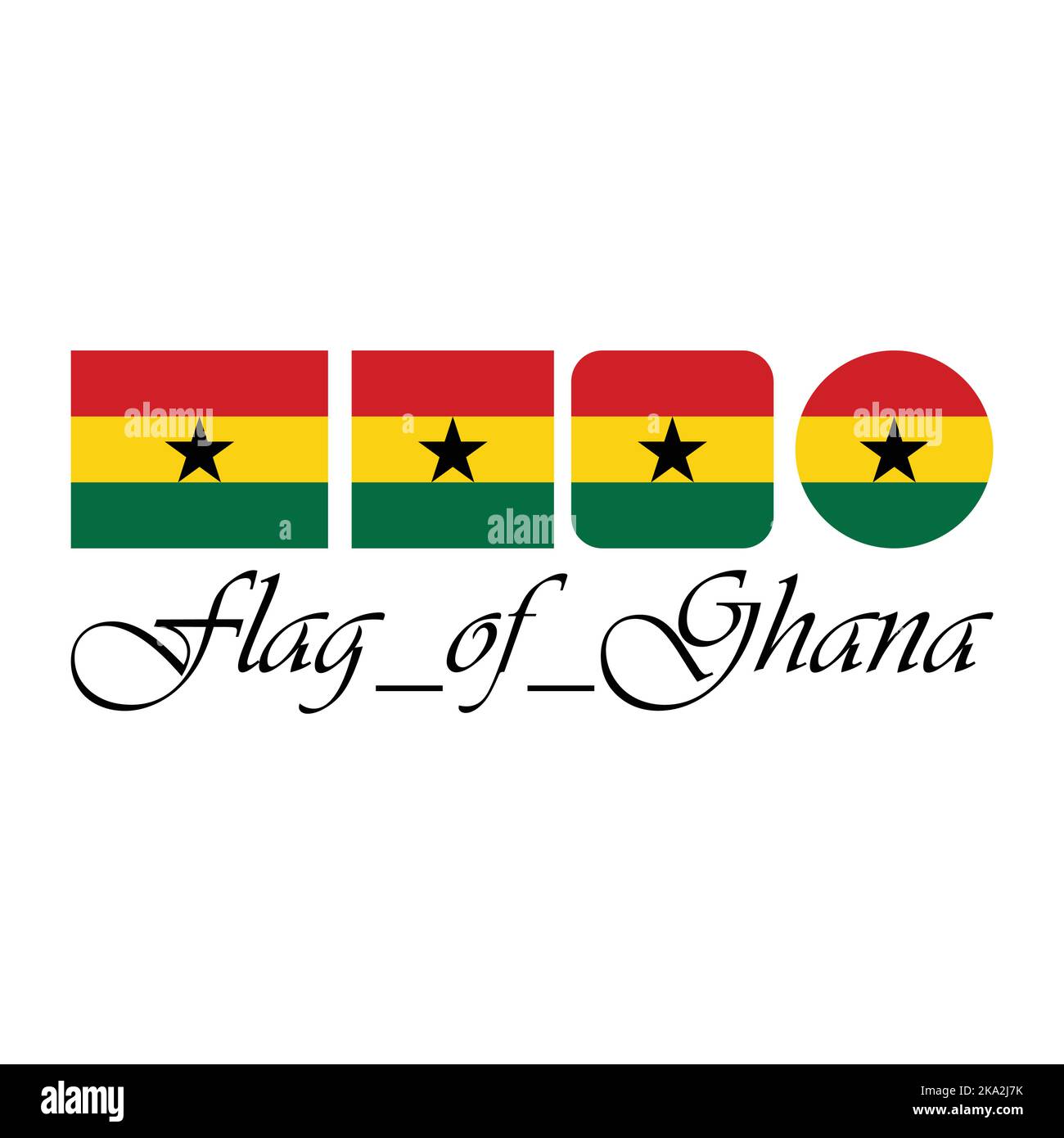Drapeau officiel du ghana Banque d'images détourées - Alamy
