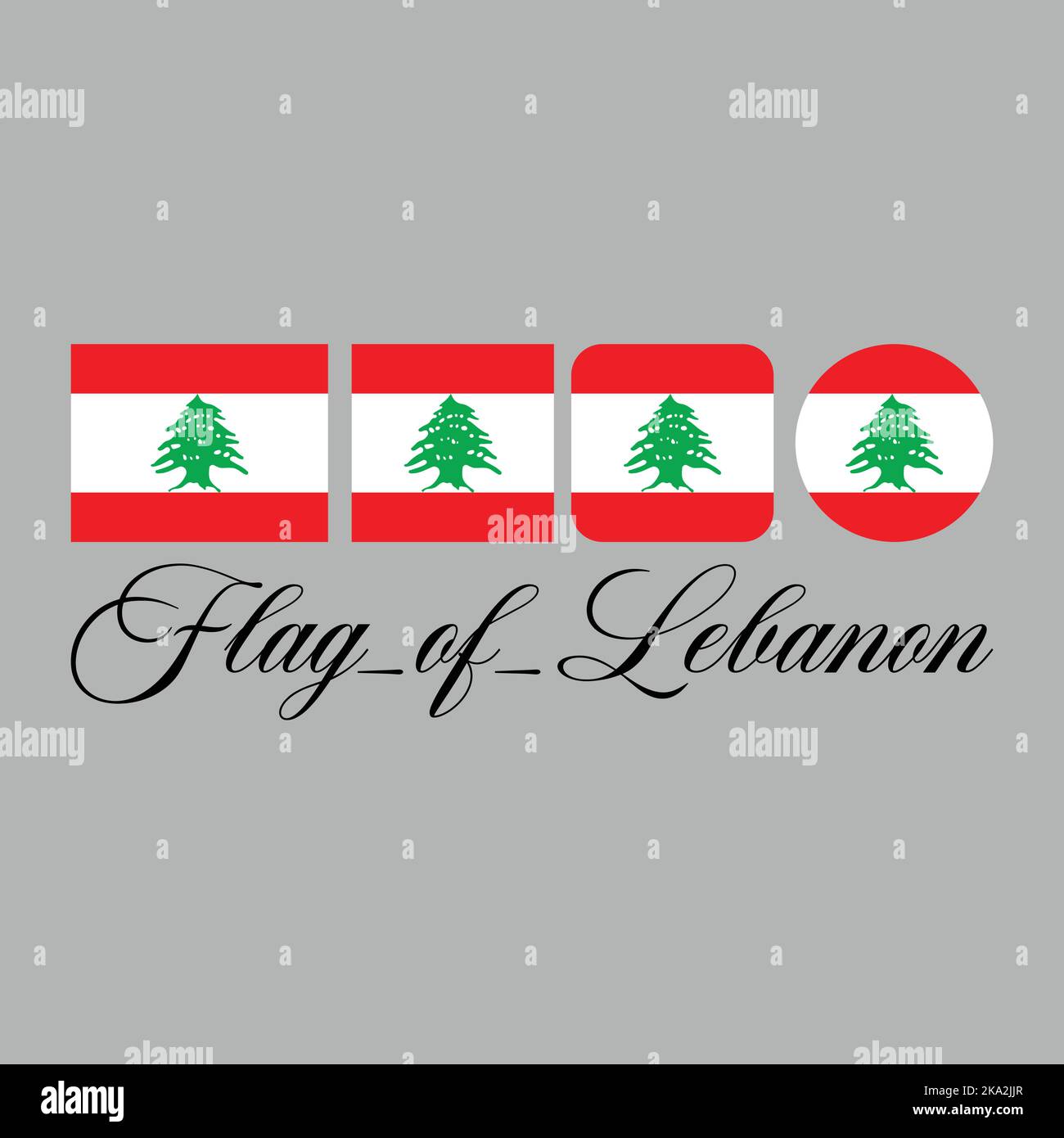 Drapeau officiel du liban Banque d'images vectorielles - Alamy