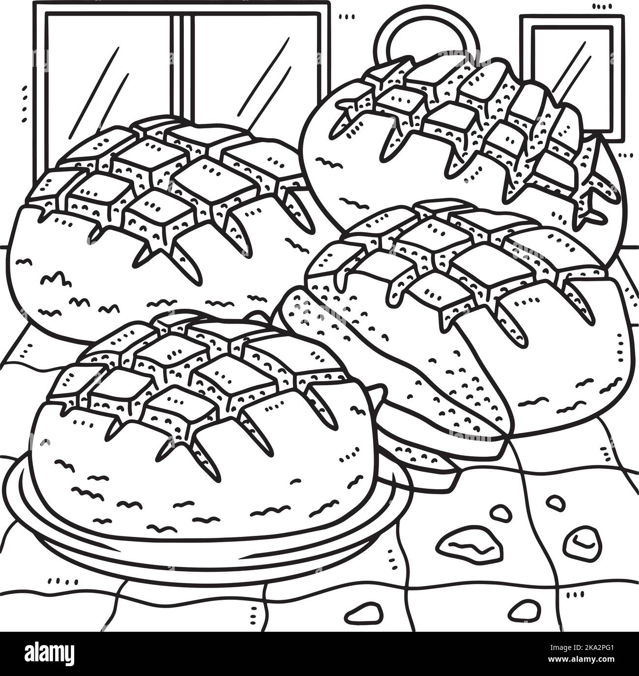 Page de coloriage du pain de la Soda irlandaise de la Saint Patrick ...