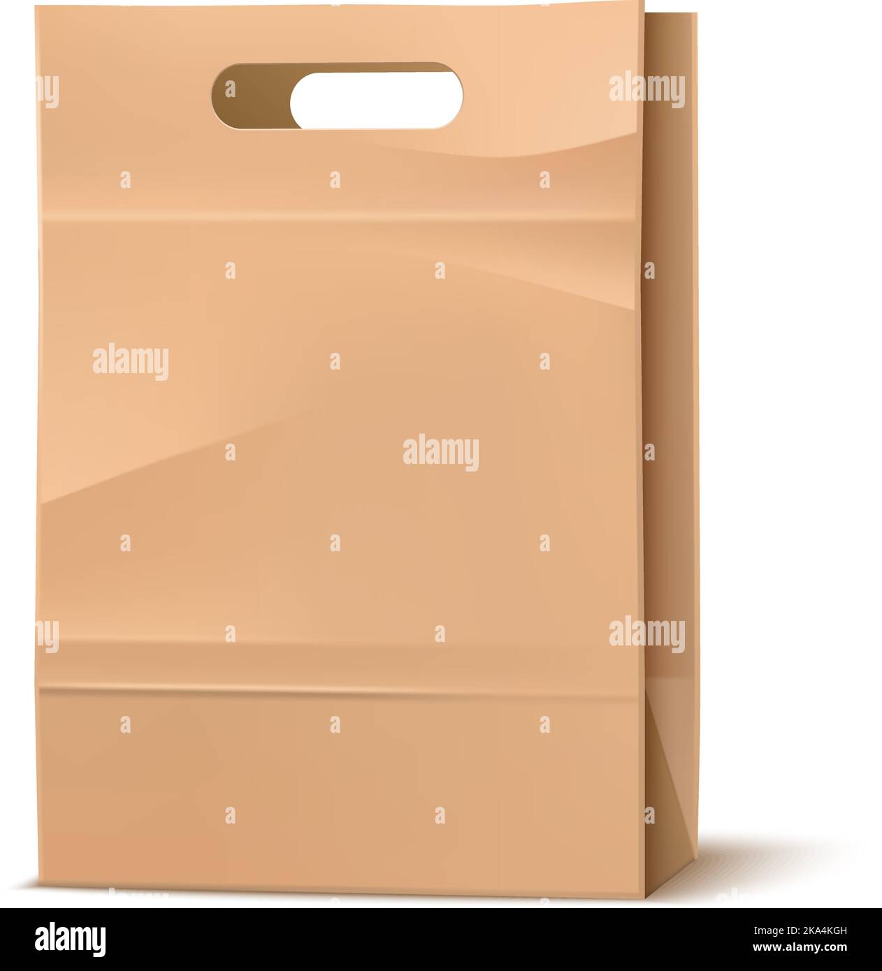 Emballage alimentaire de rue. Récipient à emporter en papier réaliste ...