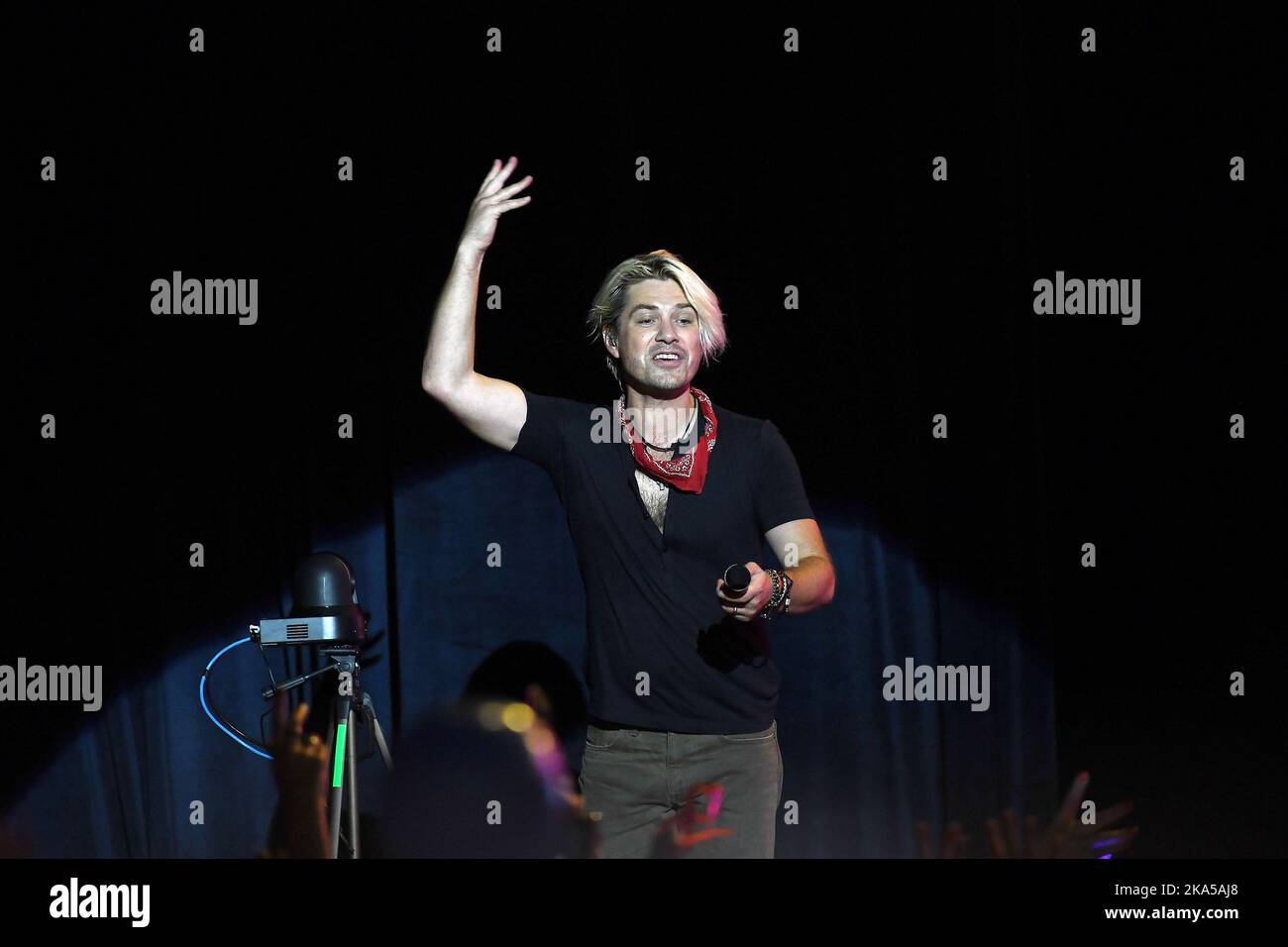 Rio de Janeiro, Brésil, 21 octobre 2022. Jordan Taylor Hanson, chanteur ...