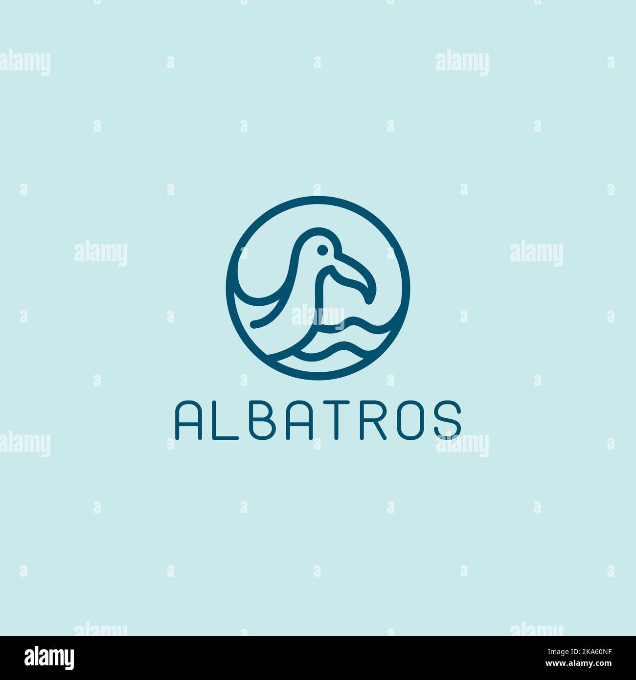 Albatross logo vector Banque de photographies et d’images à haute ...