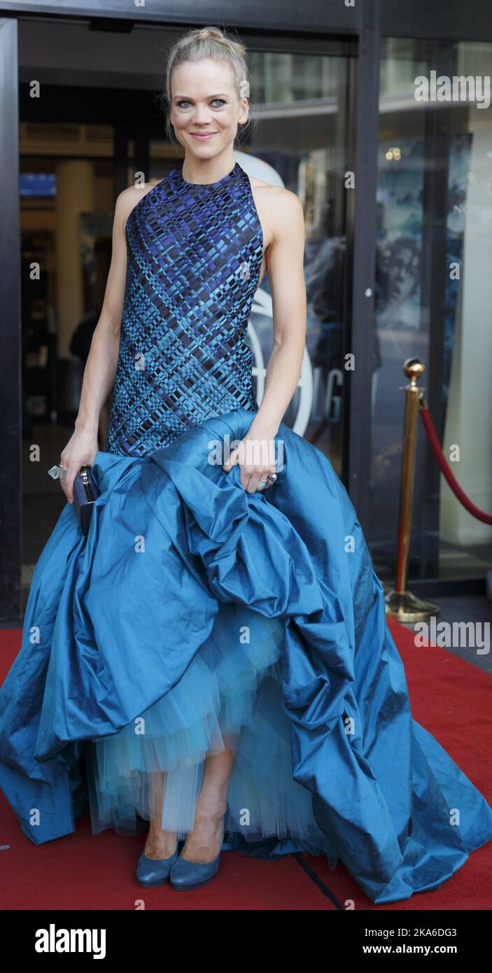 OSLO, Norvège 20150828. L'acteur Ane Dahl Torp sur le tapis rouge lors ...