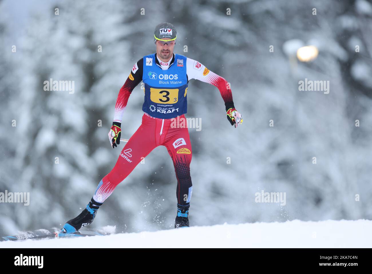 Lillehammer 20211204. Lukas Klapfer (AUT) dans le ski de fond masculin ...