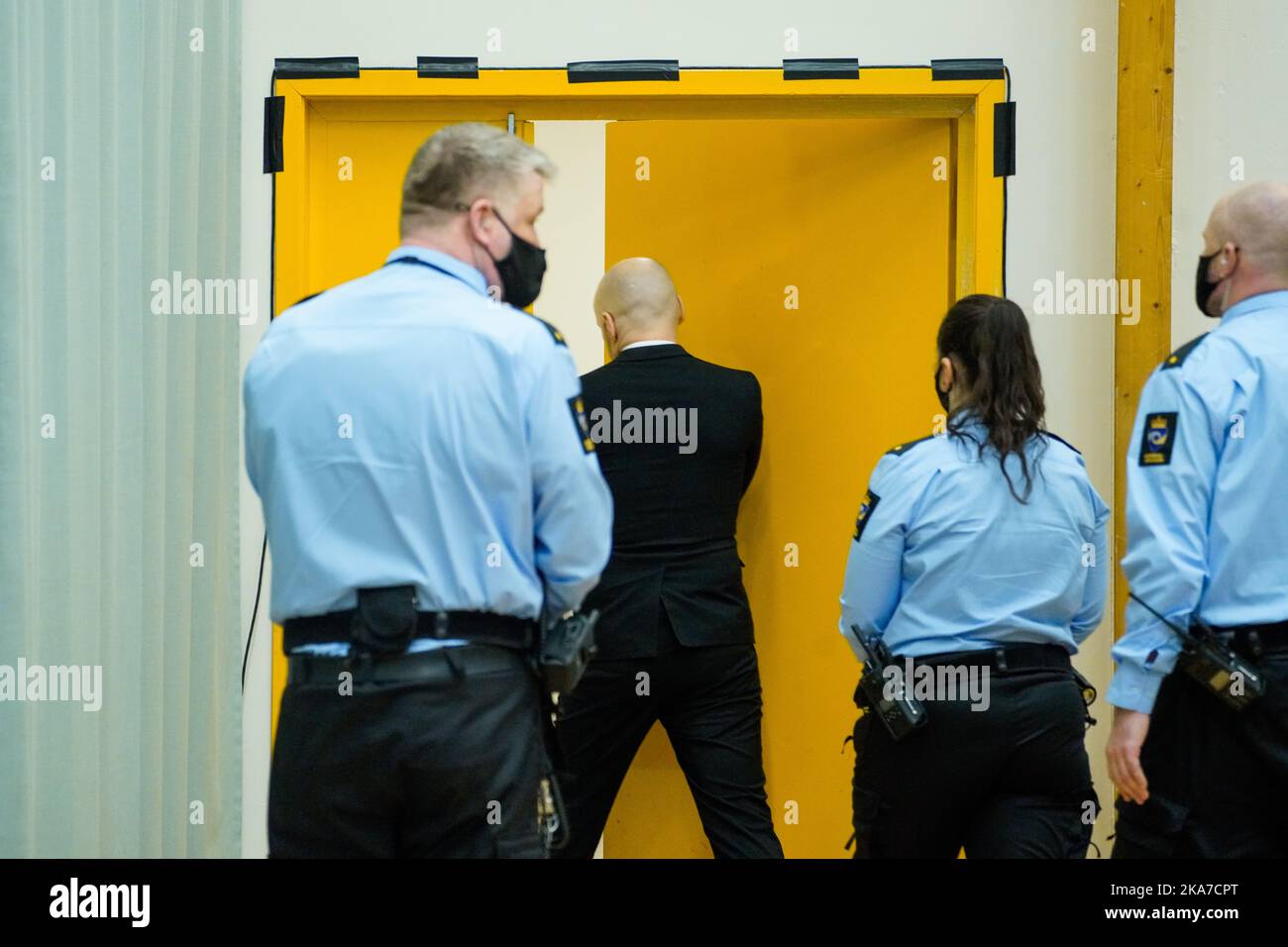 Skien 20220120. Anders Behring Breivik, reconnu coupable de terrorisme ...