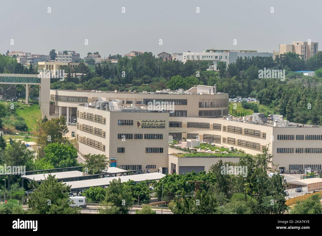 L'hôpital militaire central HCA Ain Naadja. Vue aérienne de la nouvelle ...