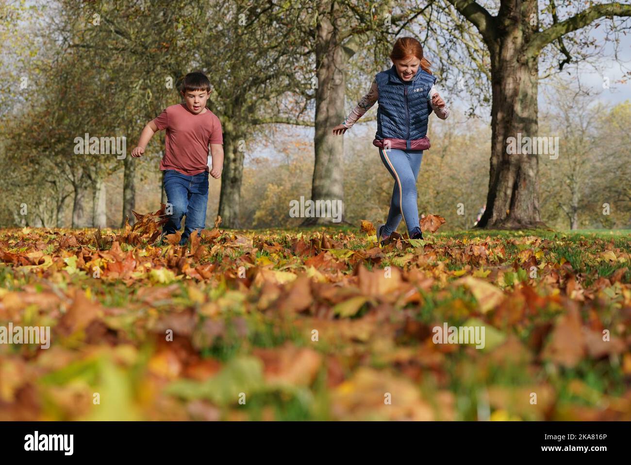 William Ellis, âgé de 6 ans (à gauche) et sa sœur Jessica, âgée de 8 ...