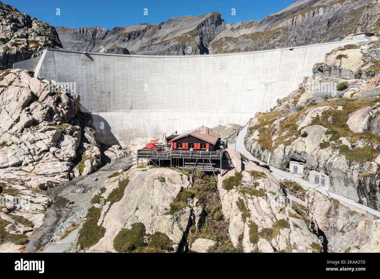Vue aérienne du barrage réservoir barrage barrage barrage barrage ...