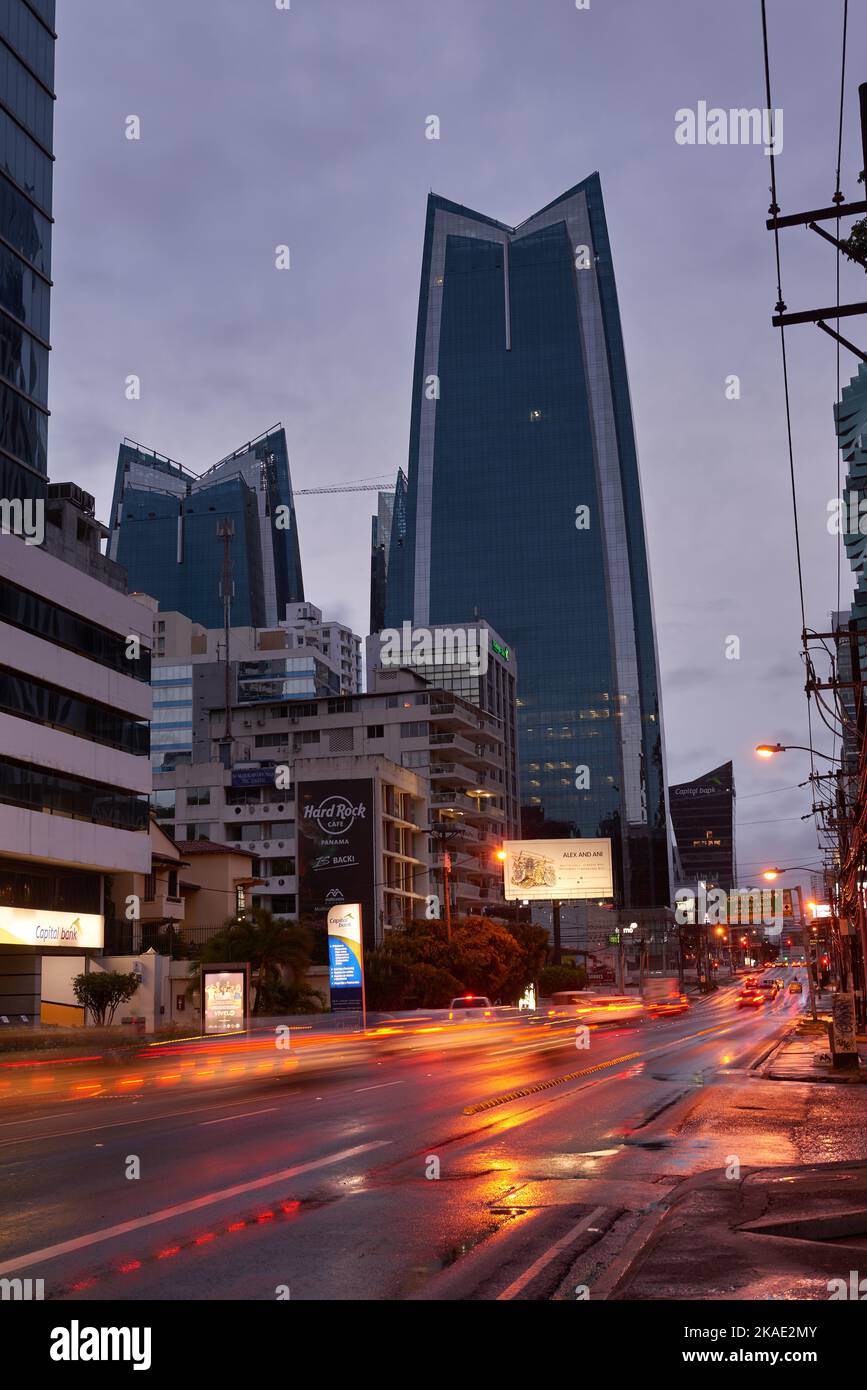 La 50e Rue, la ville de Panama, République de Panama, en Amérique ...