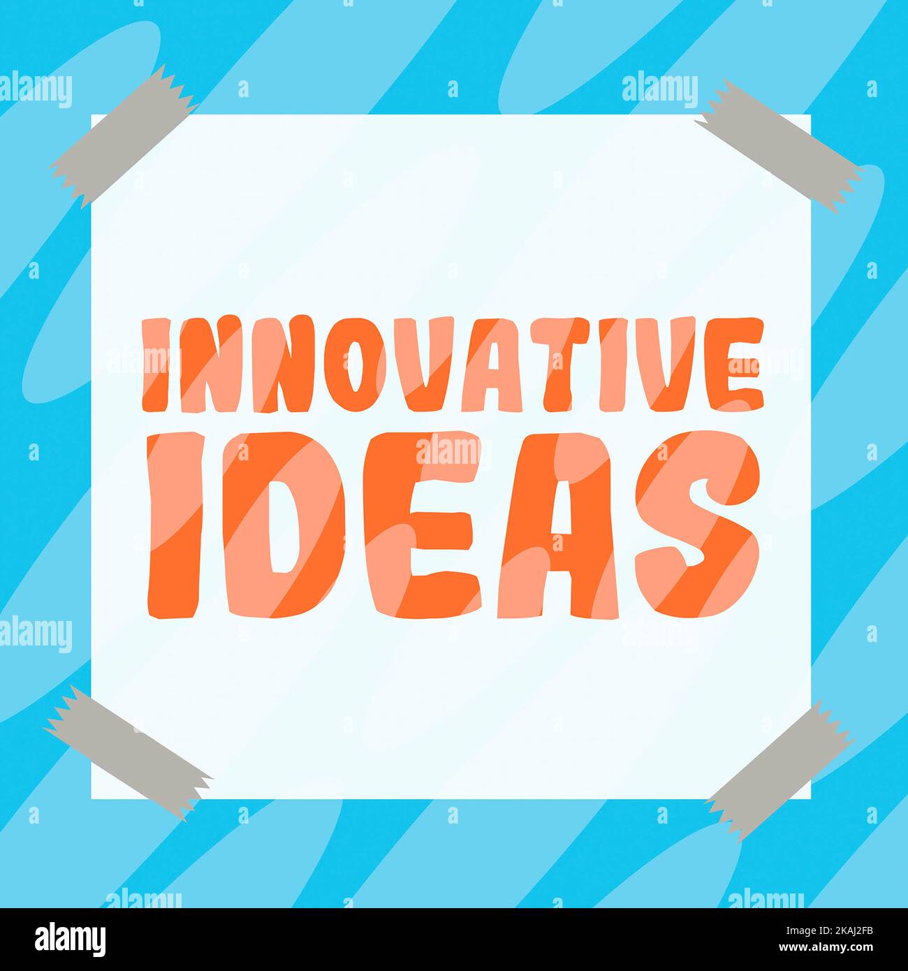 Affiche présentant des idées innovantes. Concepts conceptuels de la ...