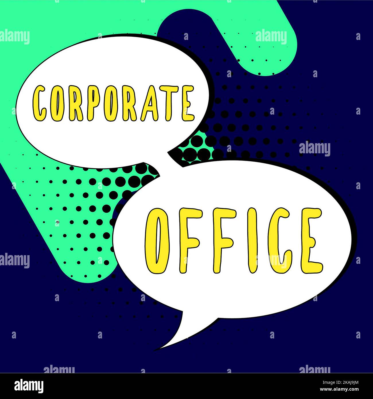 Écriture affichant du texte Corporate Office. Concept signification ...