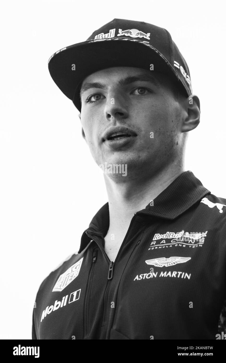 Portrait de max verstappen Banque d'images noir et blanc - Alamy