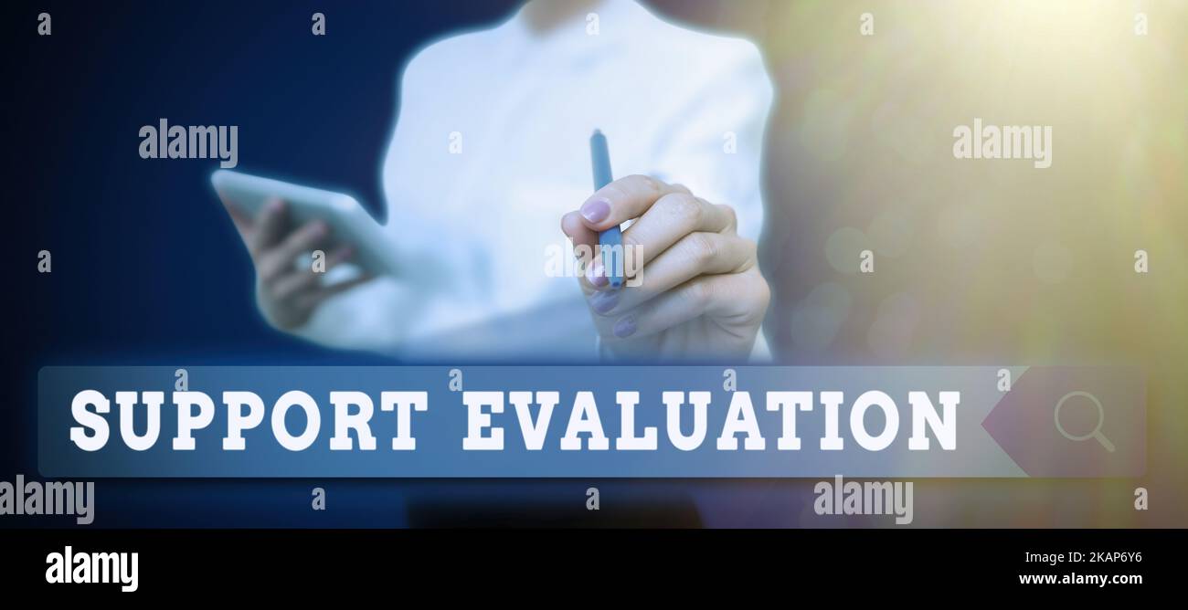 Evaluation du support d'affichage conceptuel. Le mot écrit sur aide à ...