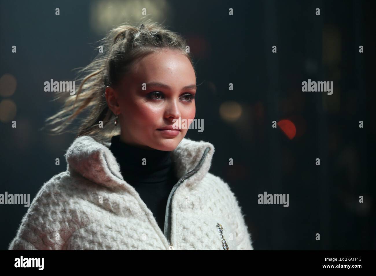 L'actrice et mannequin franco-américaine Lily-Rose Depp pose avant d ...
