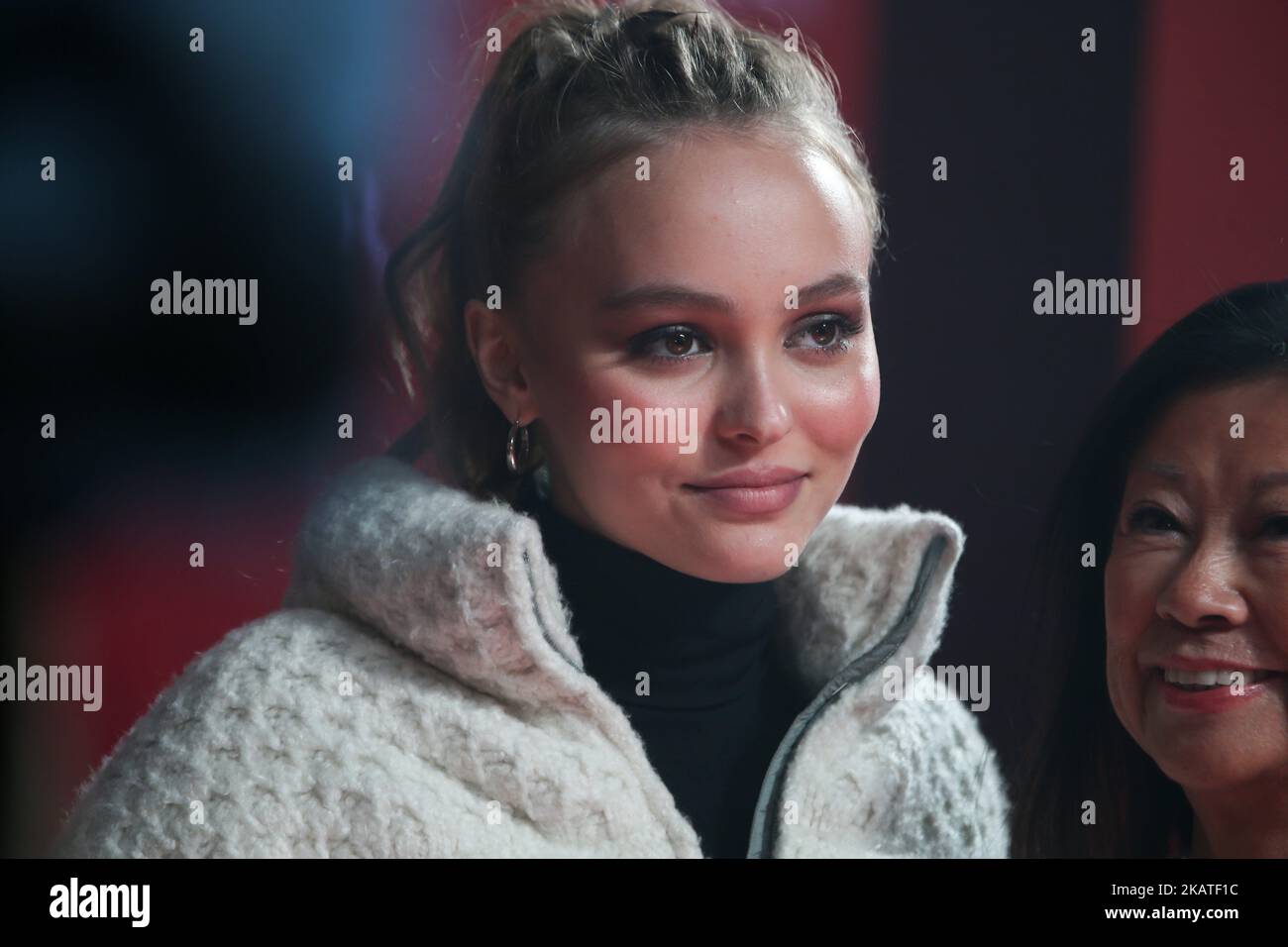 L'actrice et mannequin franco-américaine Lily-Rose Depp pose avant d ...