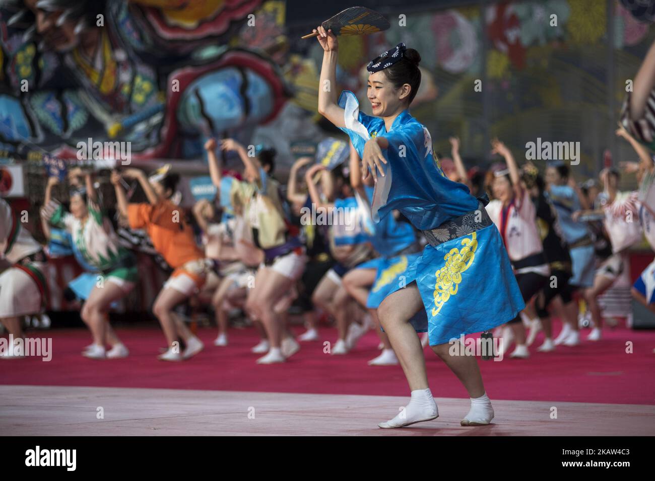 Les danseurs de Kouchi Yosakoi de la préfecture de Kouchi se produisent ...