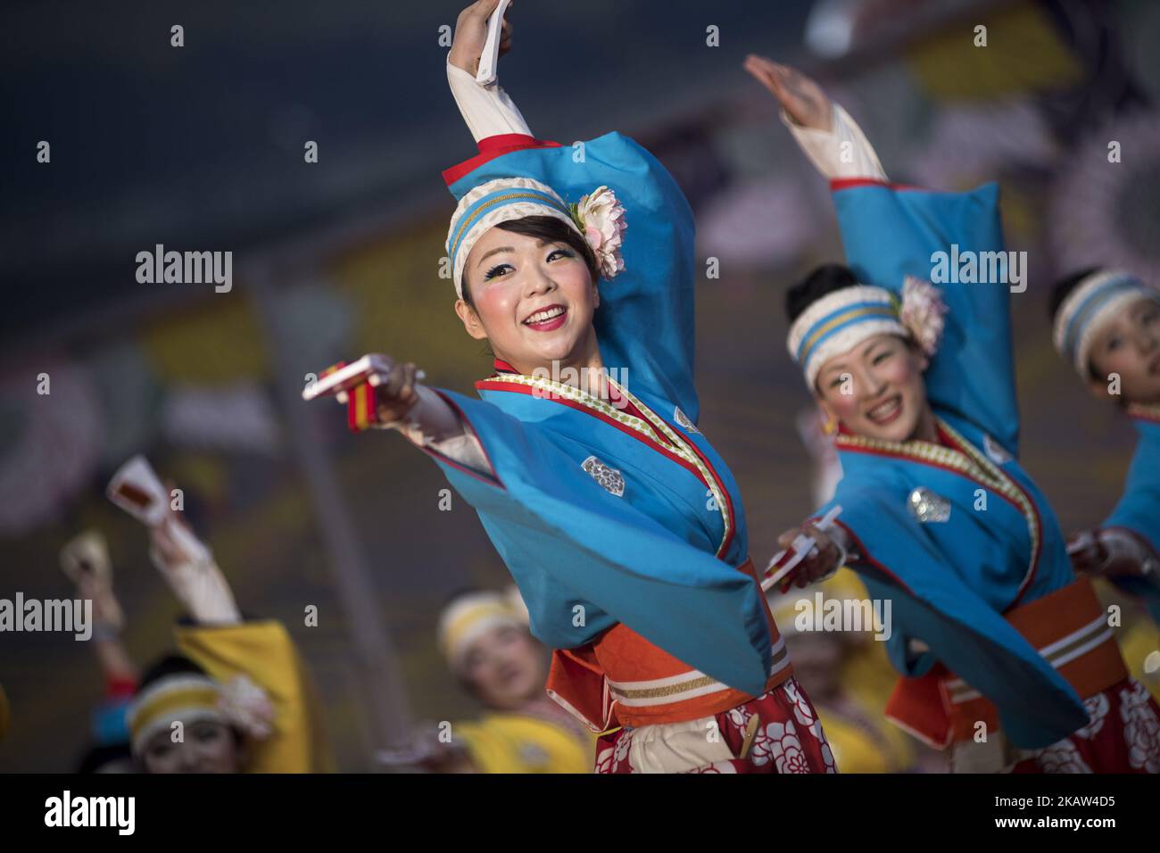 Les danseurs de Kouchi Yosakoi de la préfecture de Kouchi se produisent ...