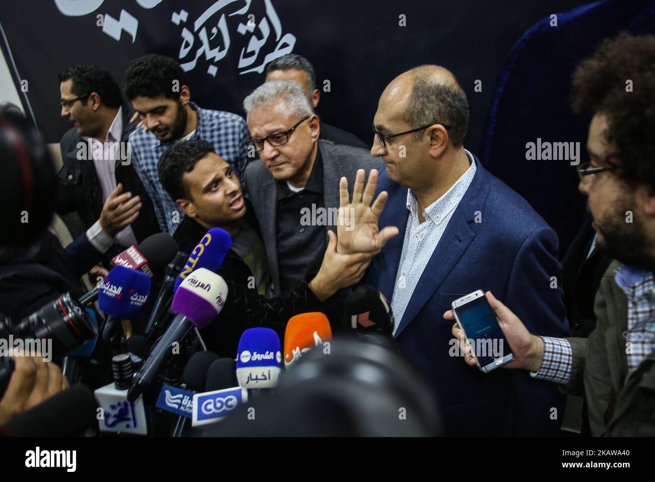 Khaled Ali, avocat égyptien spécialisé dans les droits de l'homme, lors ...
