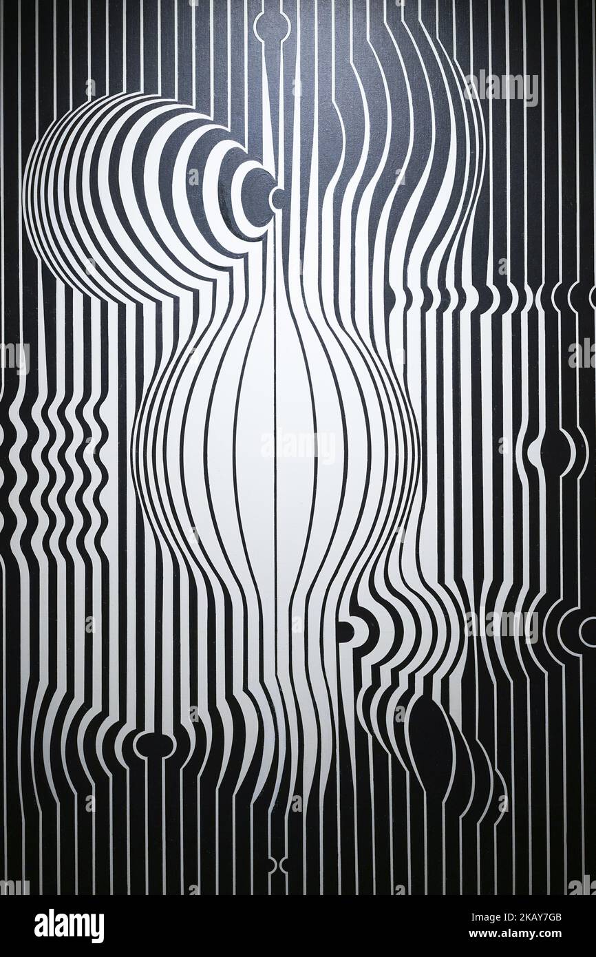 Exhibition victor vasarely el nacimiento del op art Banque de ...