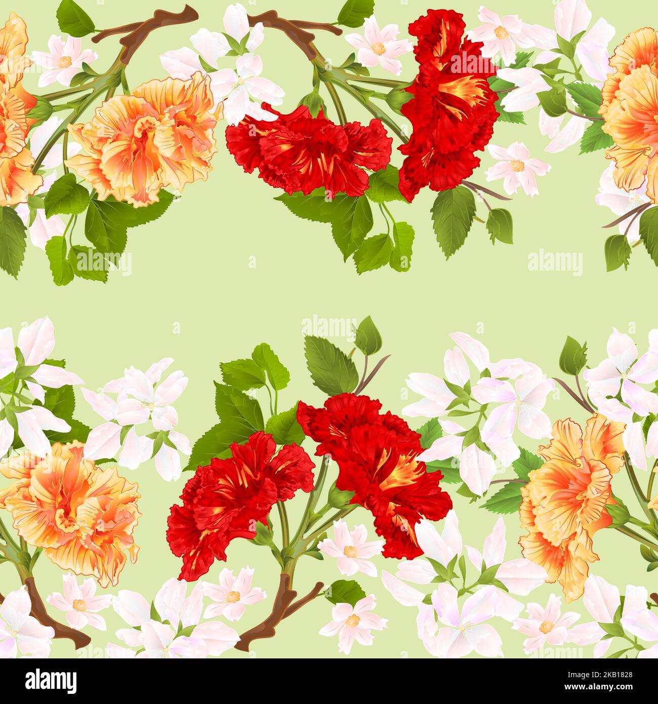 Bordure de fleurs jaunes Banque d'images vectorielles - Page 2 - Alamy