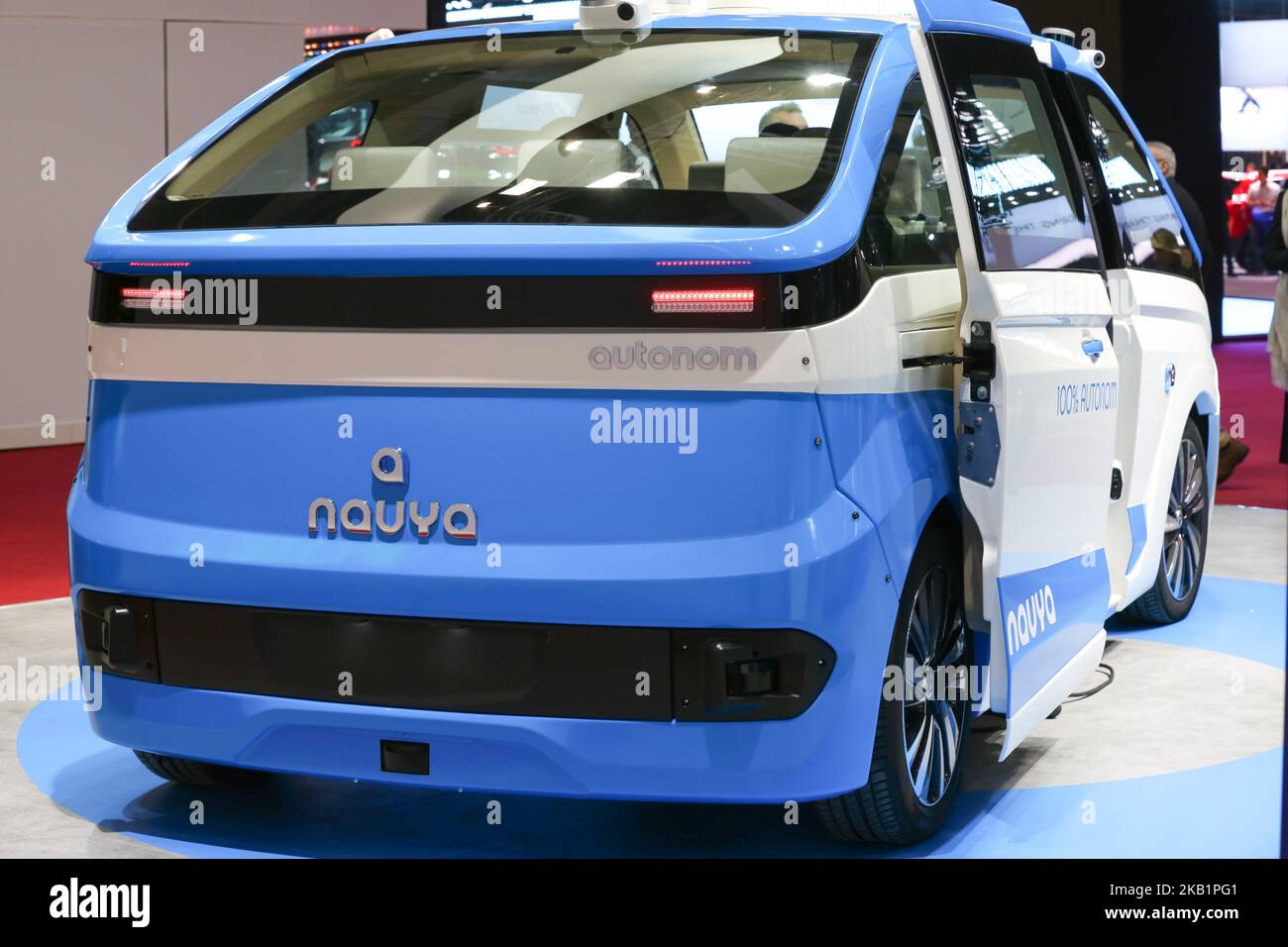 Le projet de navette autonome Navya est vu lors du premier jour de ...
