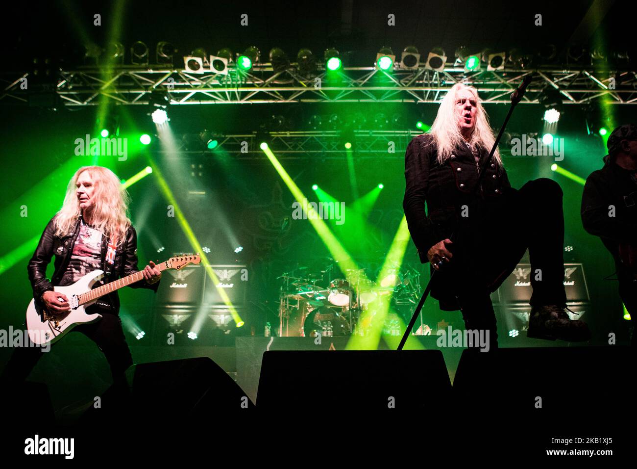 Le groupe anglais de métaux lourds Saxon se présente au Live Club ...