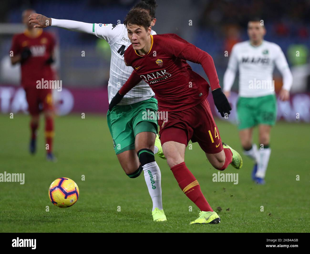 Fbl ita seriea roma sassuolo patrik schick Banque de photographies et d ...