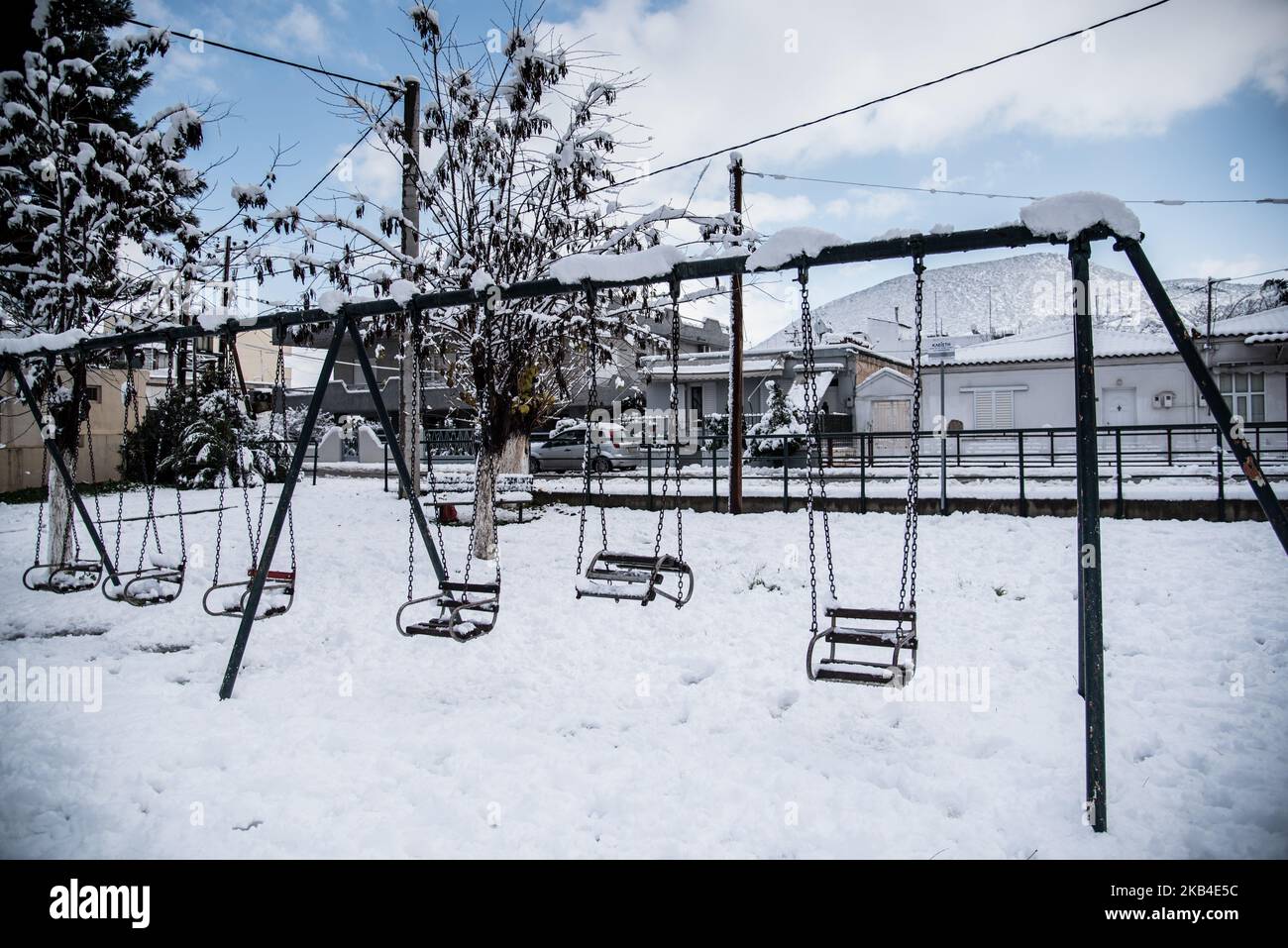 Le phénomène météorologique 'Tilemachos' avec des chutes de neige même ...