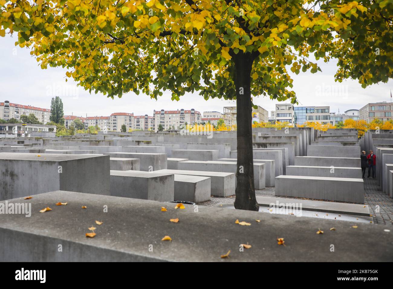 Mémorial aux Juifs d'Europe assassinés à Berlin, en Allemagne, le 25 ...