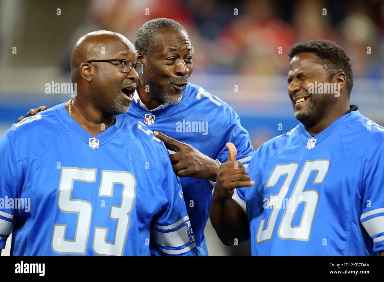 Kevin Glover, ancien centre des Detroit Lions (53), l'ancienne ...
