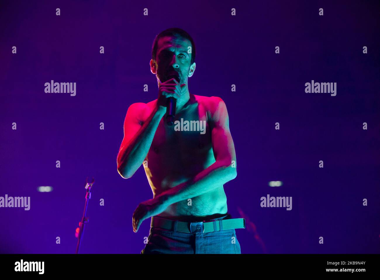 Manuel Cruz, chanteur principal du groupe portugais Ornatos Violeta, se ...