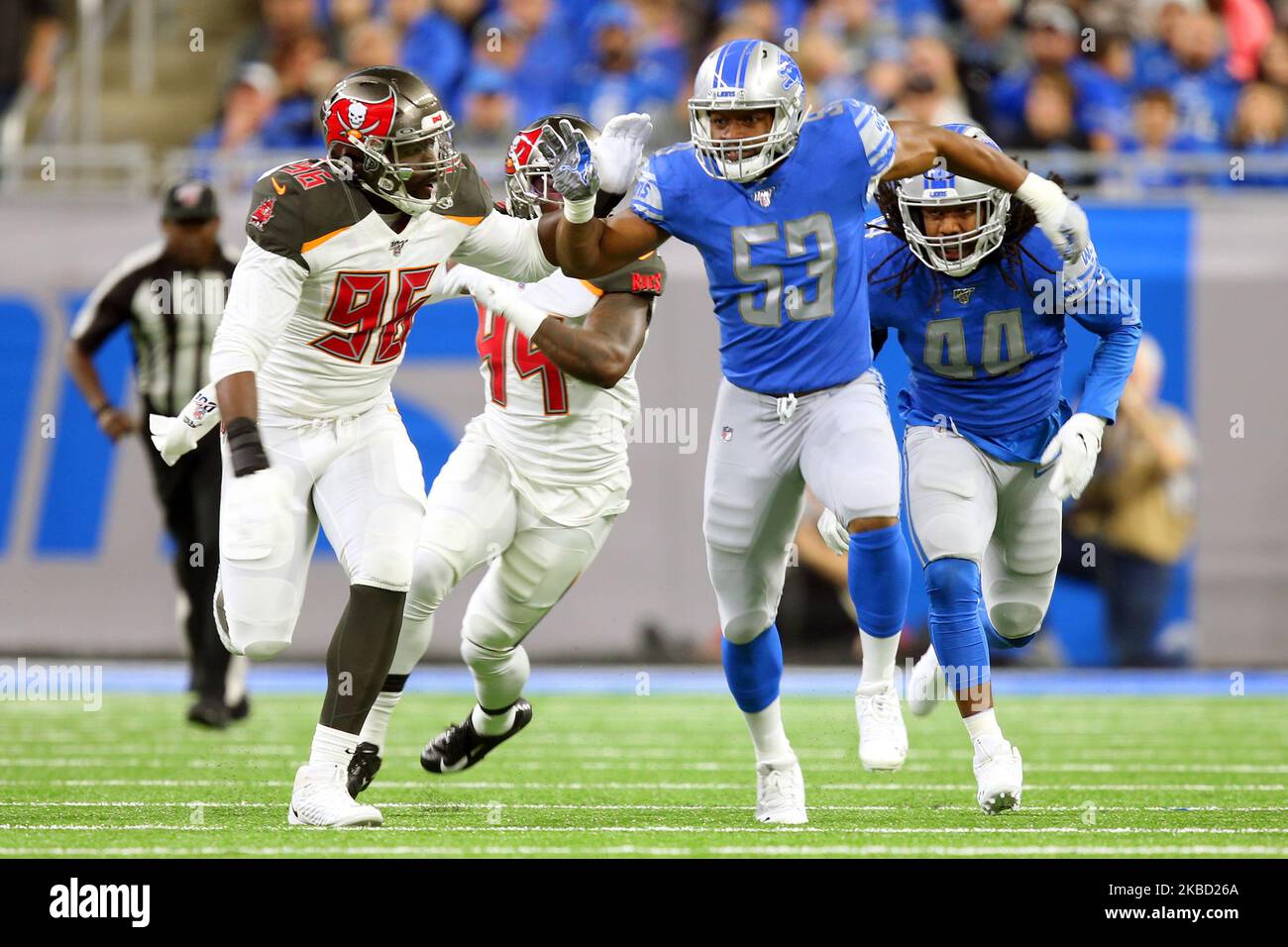 Le secondeur des lions de detroit jason cabinda Banque de photographies ...
