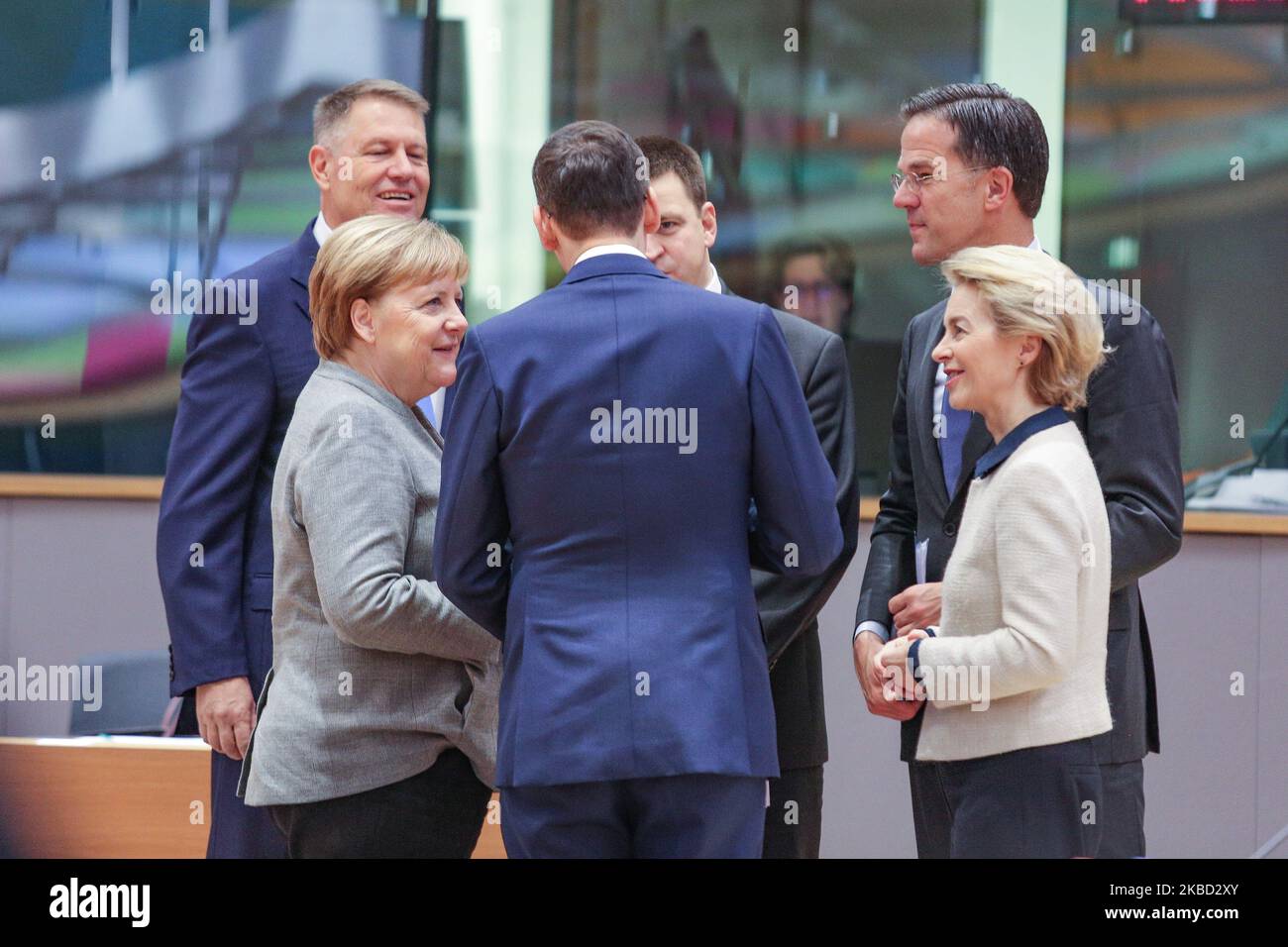 Angela Merkel, chancelière allemande, Mark Rutte Premier ministre des ...