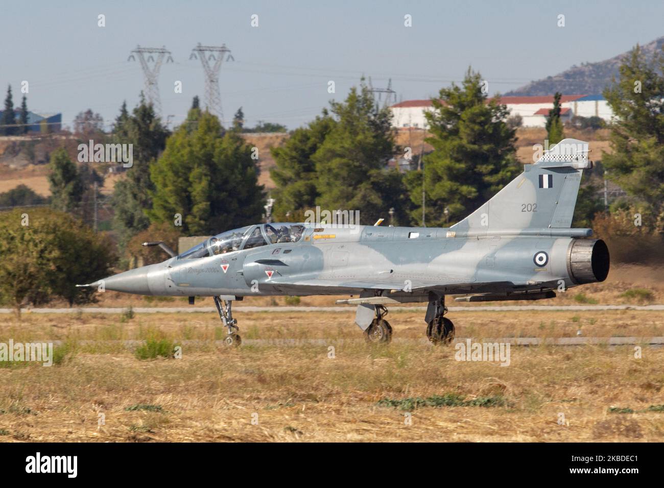 Un Dassault Mirage 2000 de l'Aviation hellénique HAF de Grèce vu lors d ...