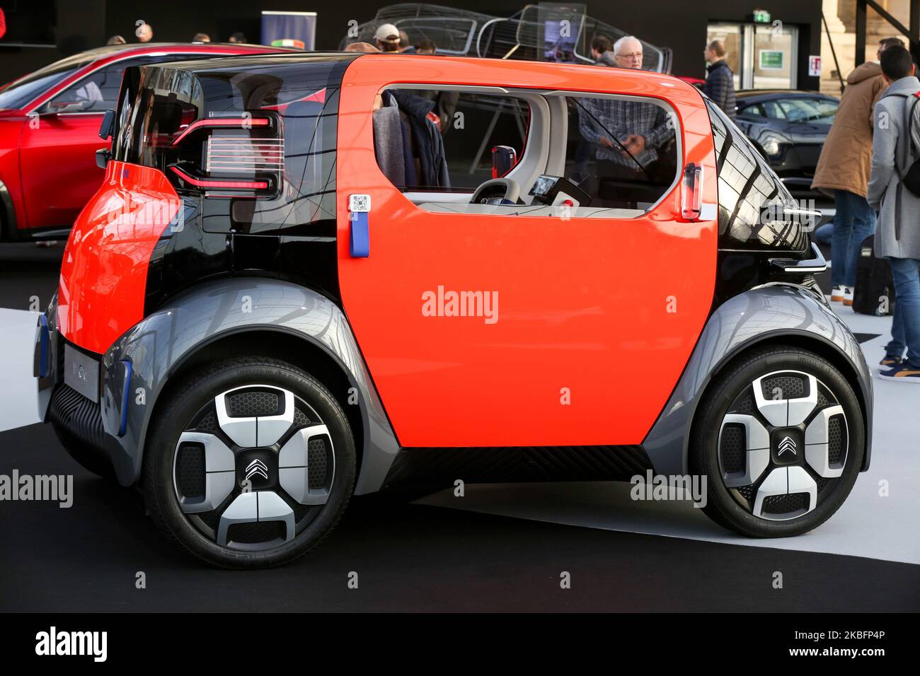 Une Citroën ami One est exposée lors de la journée de presse de l ...