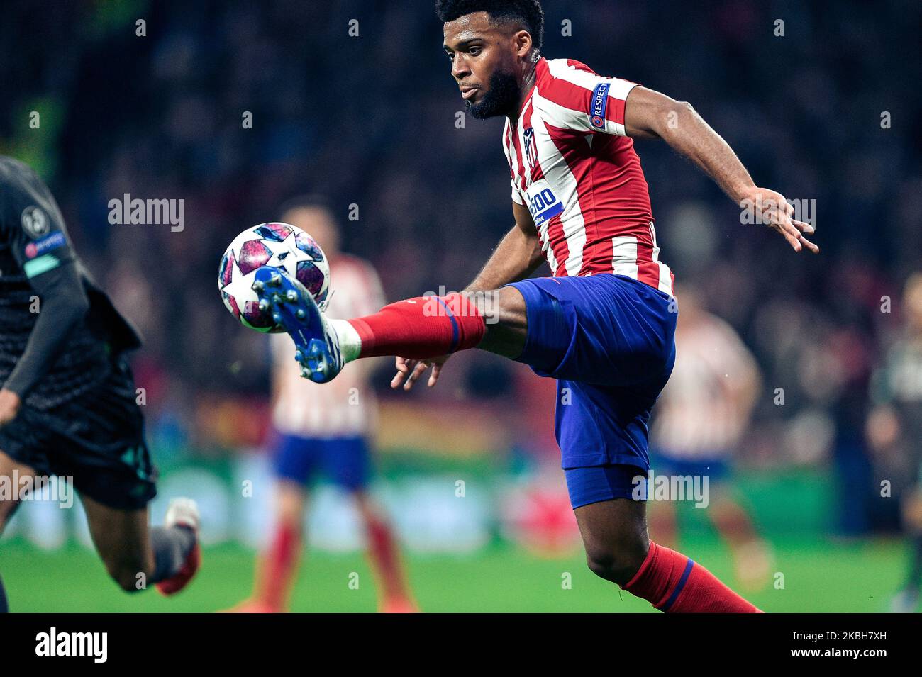 Thomas Lemar lors du match de l'UEFA Champions League entre l'Atlético ...