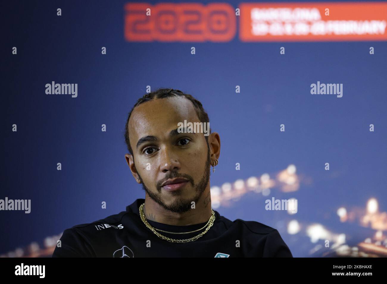 Lewis hamilton au circuit de catalunya Banque de photographies et d ...