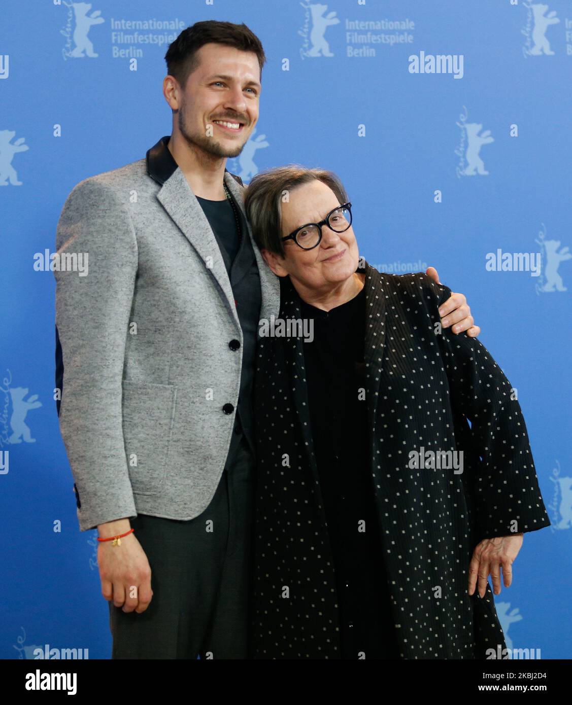(G-D) l'acteur tchèque Juraj Loj et le réalisateur polonais Josef ...