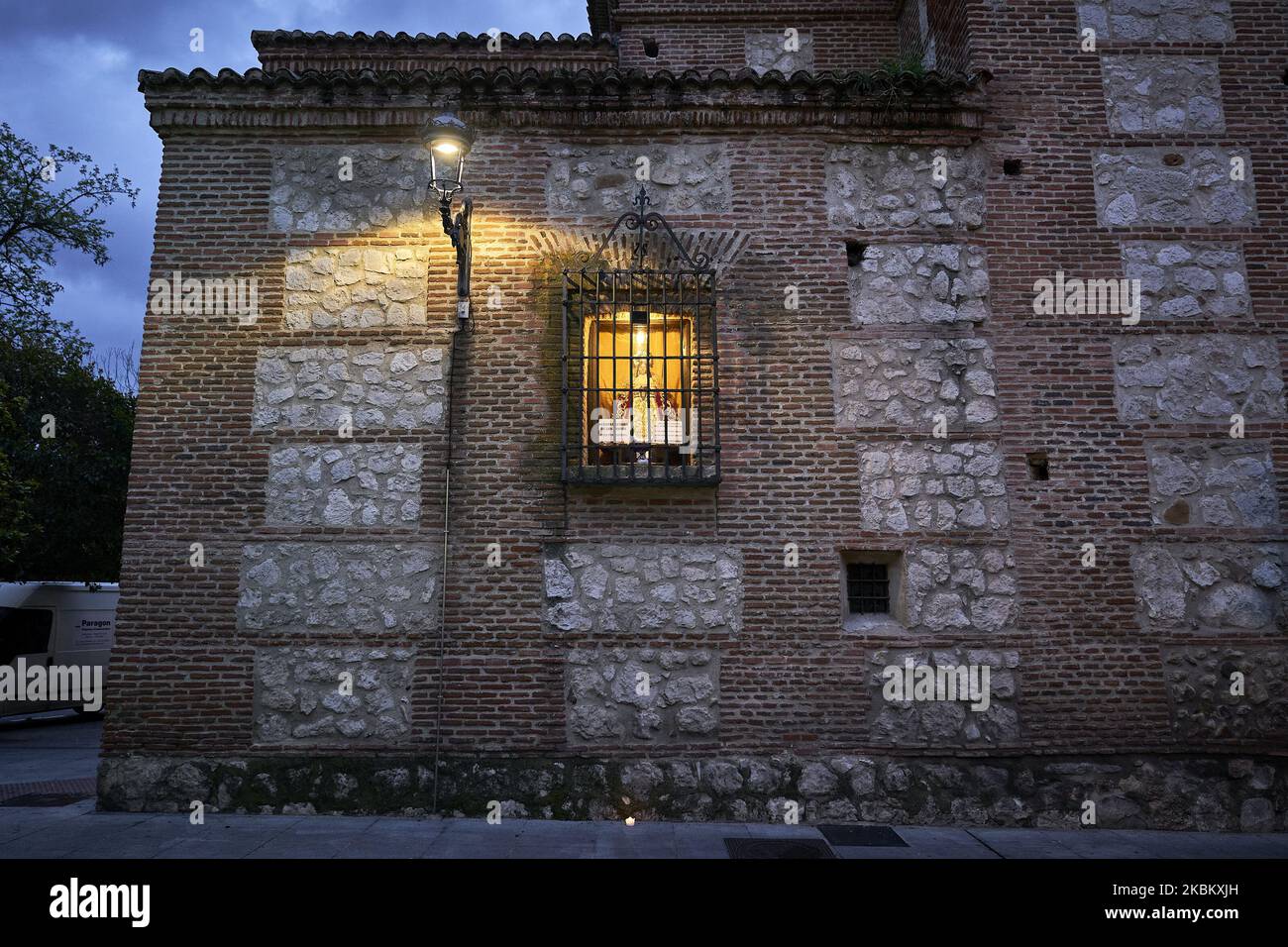 Autel à la Vierge Marie. A Ermita de Nuestra Senora de los Santos, une ...