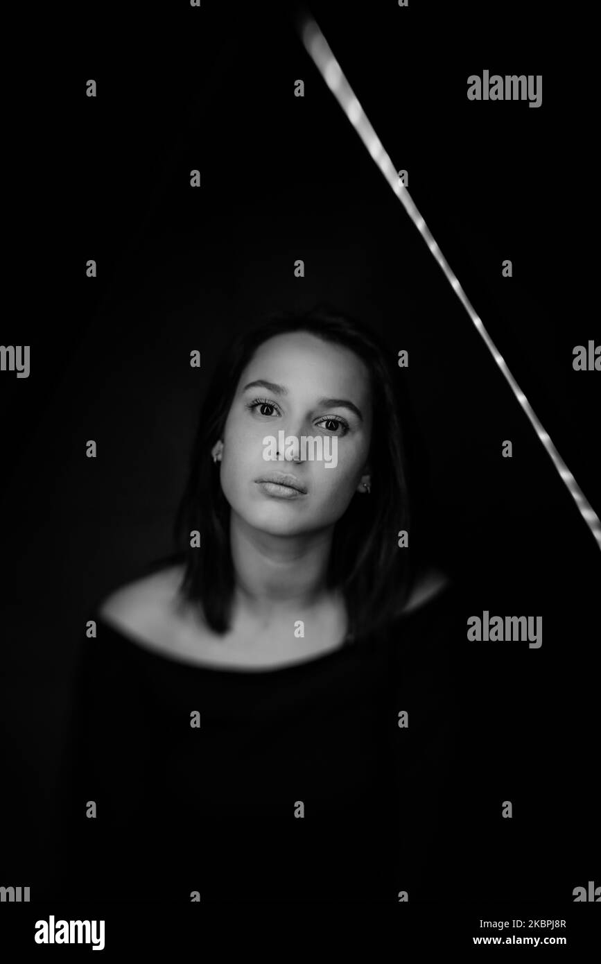 Le nouveau film Banque d'images noir et blanc - Alamy