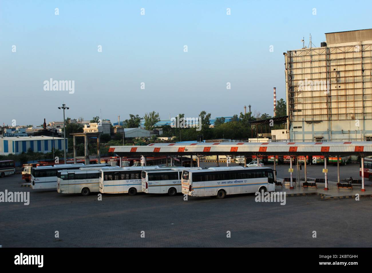 Uttar pradeshs vaishali roadways fermata dell'autobus Banque de ...