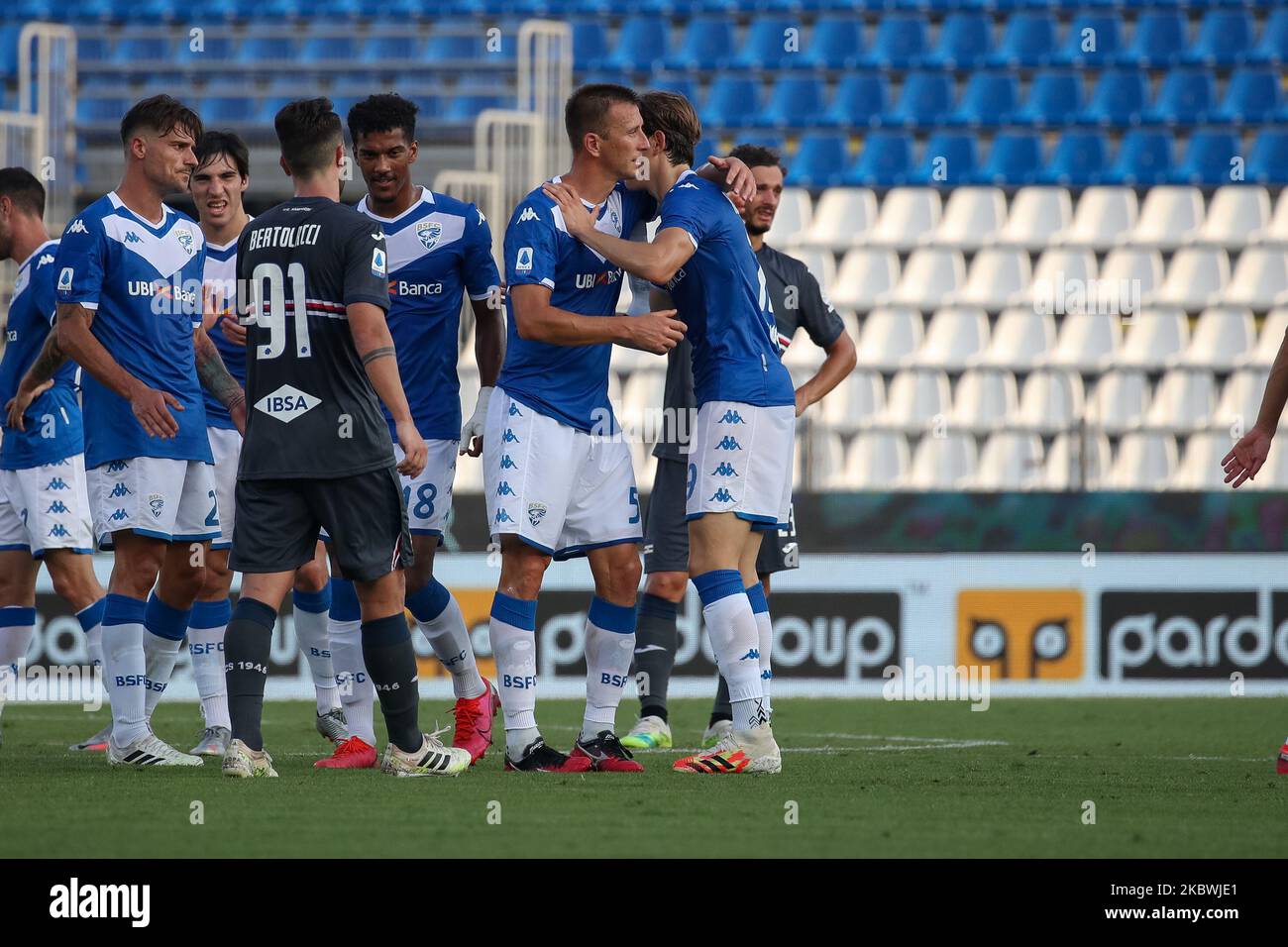 Stadio rigamonti brescia brescia vs sampdoria daniele gastaldello ...