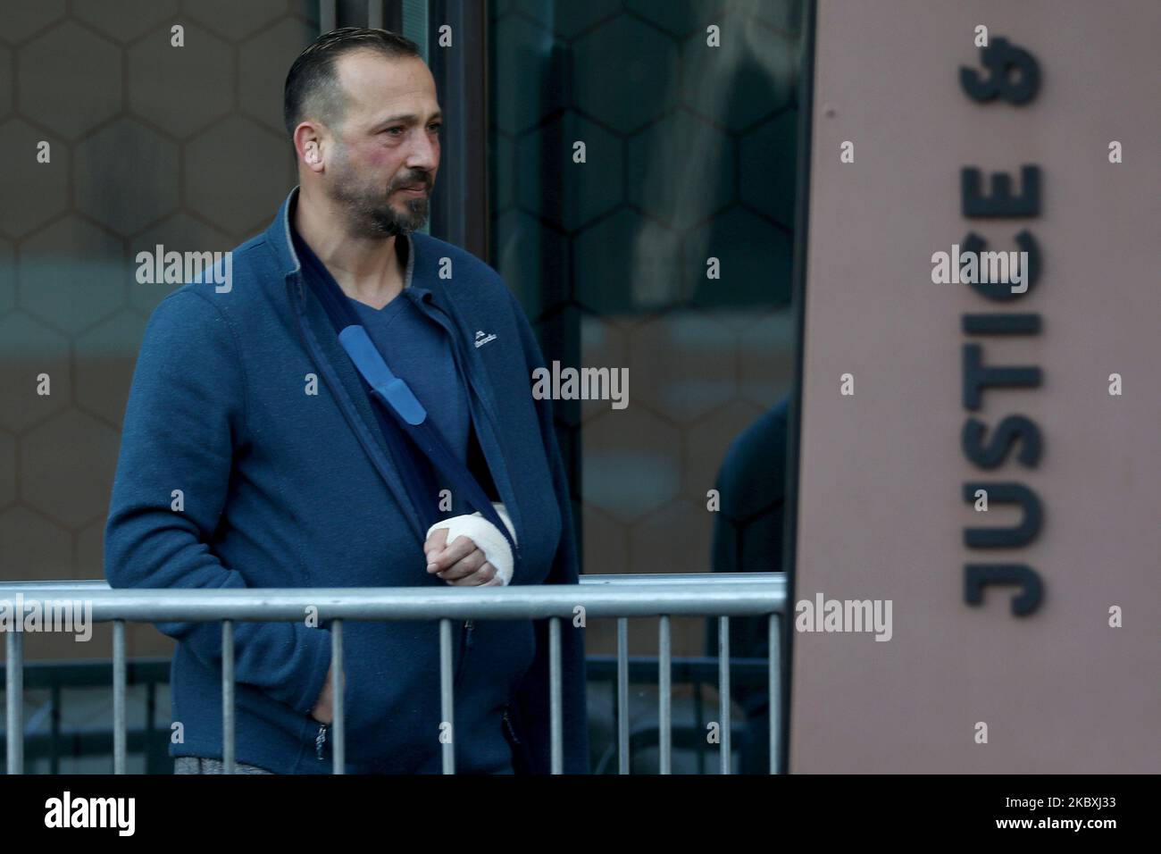 Temel Atacocugu (C), survivant des fusillades de la mosquée jumelle ...