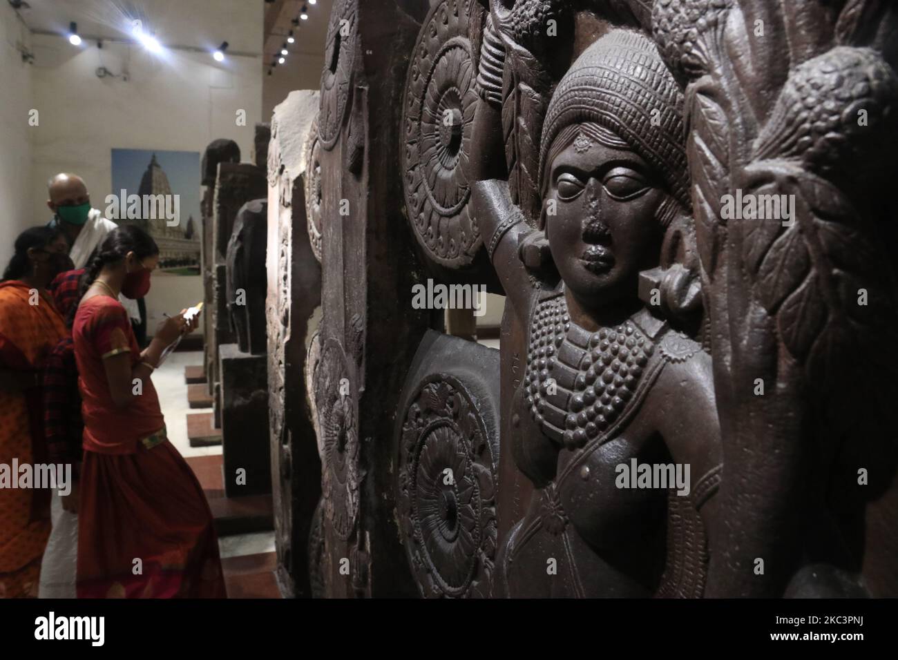 Visiteur visite du Musée de l'Inde, rouvrez aujourd'hui avec tous les ...