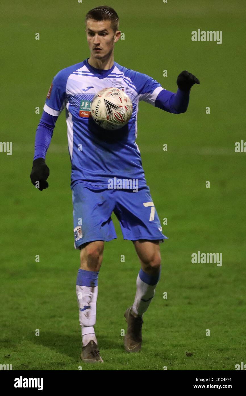 Callum Gribbin de Barrow lors du match de la coupe FA entre Barrow et ...