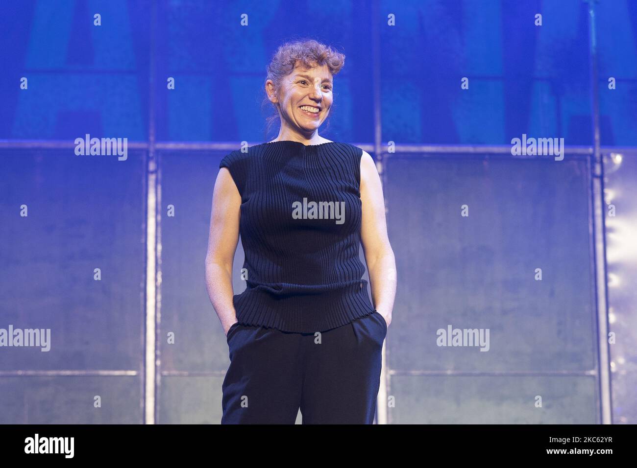 L'actrice María Vazquez lors de la représentation de la pièce Fariña ...