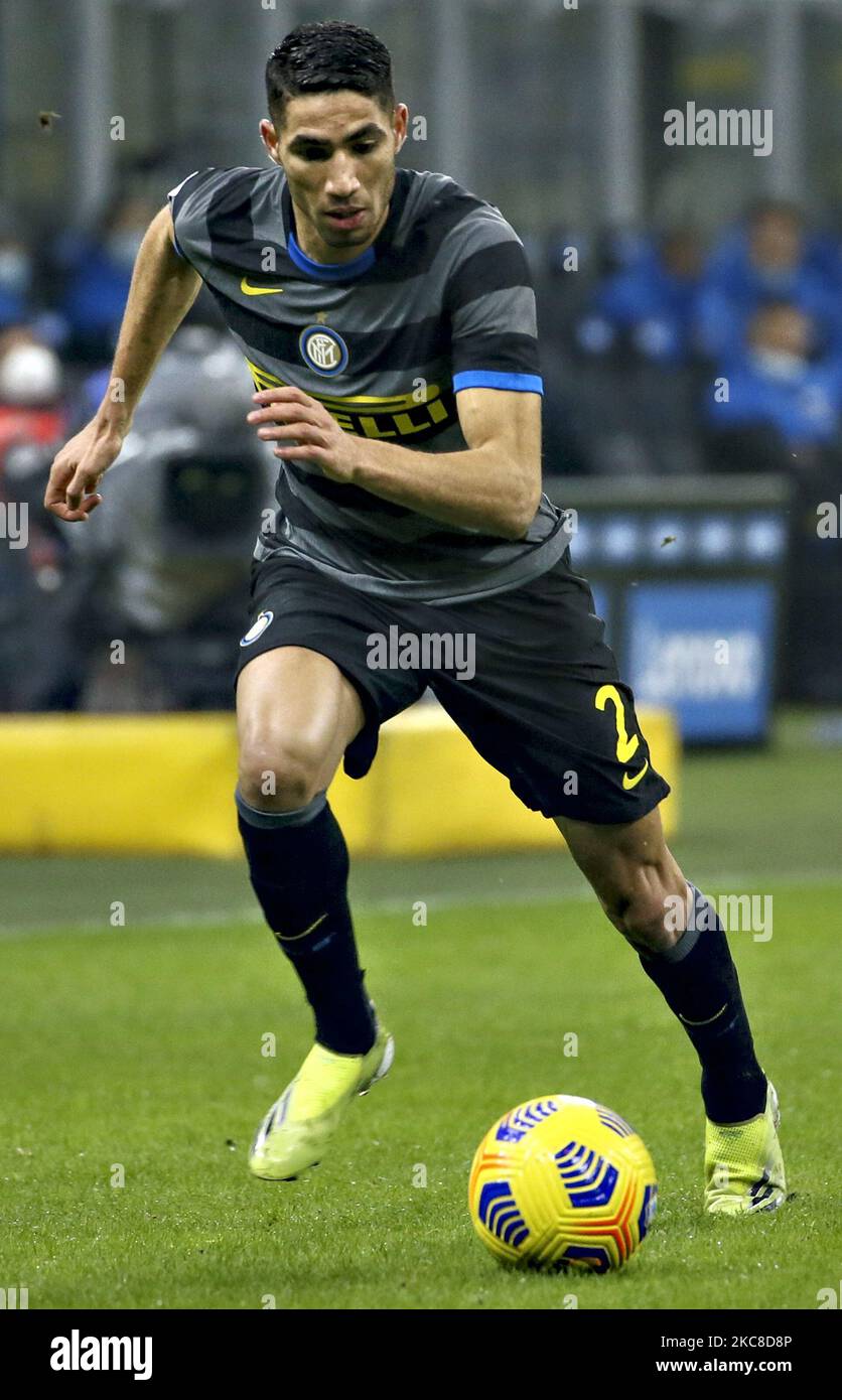 Achraf Hakimi du FC Internazionale en action pendant la série Un match ...