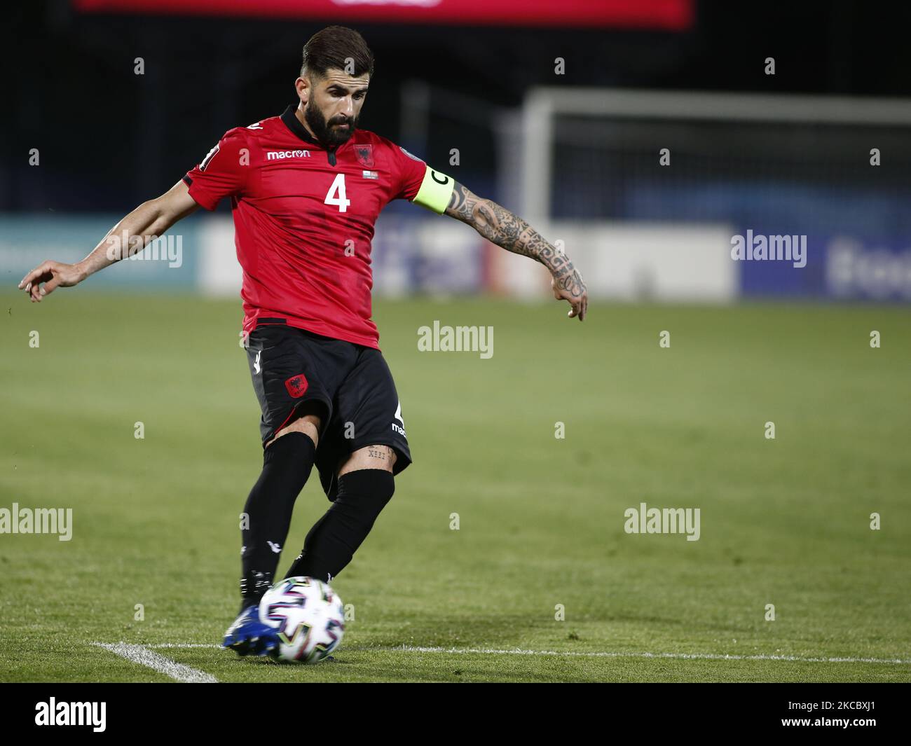 Elseid Hysaj pendant le match pour se qualifier pour la coupe du monde ...