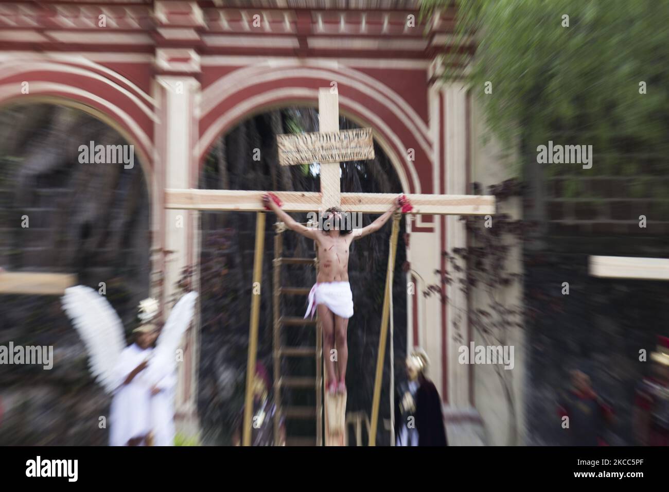 En 178, la représentation de la passion du Christ dans l'arrondissement d'Iztapalapa, à Mexico ...
